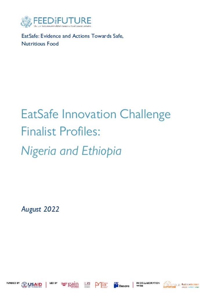 EatSafe Innovation Challenge: Finalists and Winners | GAIN